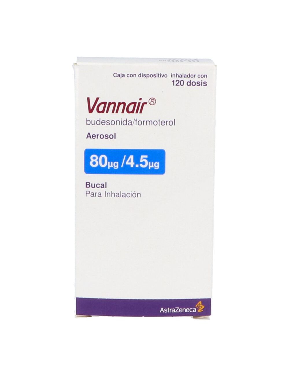 Vannair Aerosol 80 mcg / 4.5 mcg 120 Dosis - Farmacias Klyns