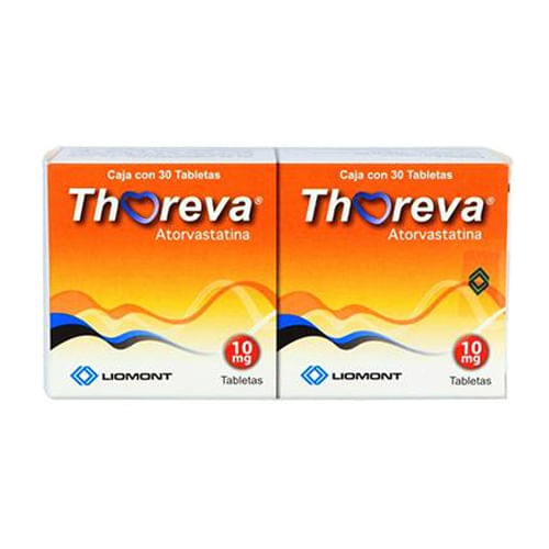 Thoreva Dual 10 mg 30 Tabletas - Farmacias Klyns