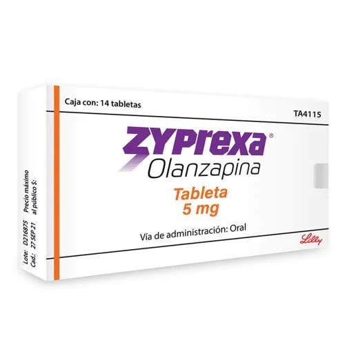 Zyprexa 5 mg 14 Tabletas - Farmacias Klyns