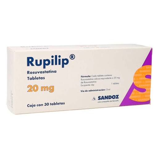 Rupilip 20 mg 30 Tabletas - Farmacias Klyns