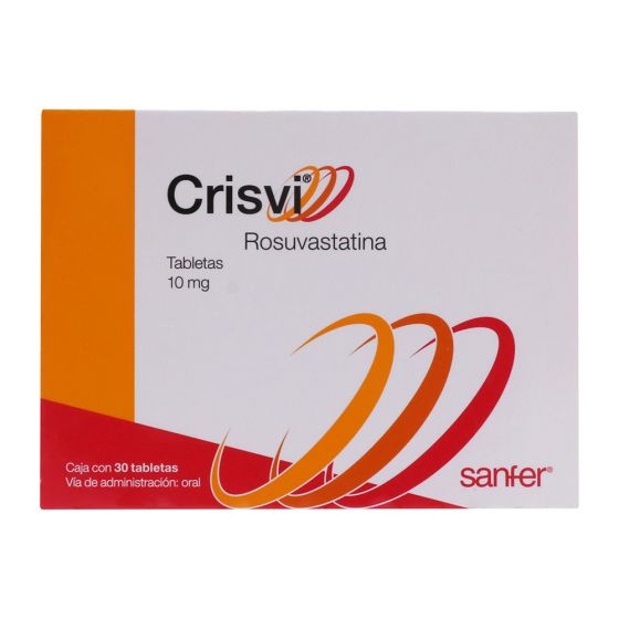Crisvi 10 mg 30 Tabletas - Farmacias Klyns