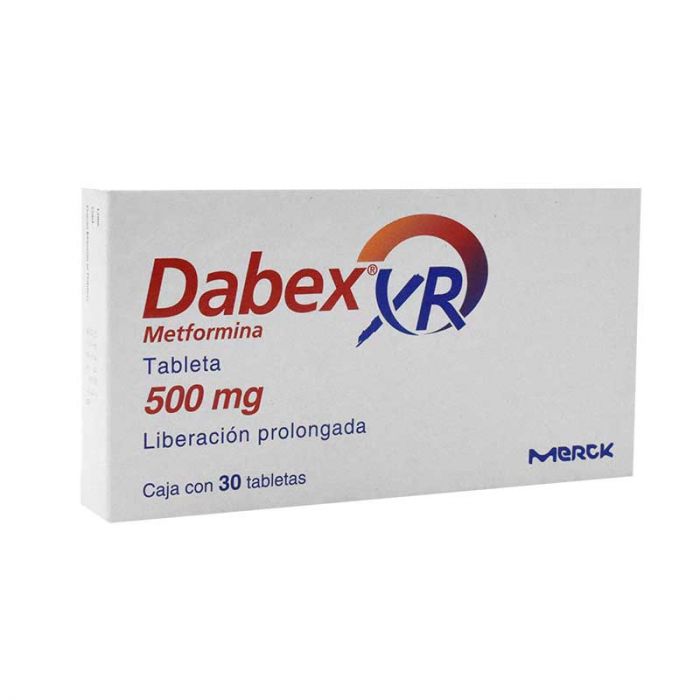 Dabex XR 500 mg 30 Tabletas - Farmacias Klyns