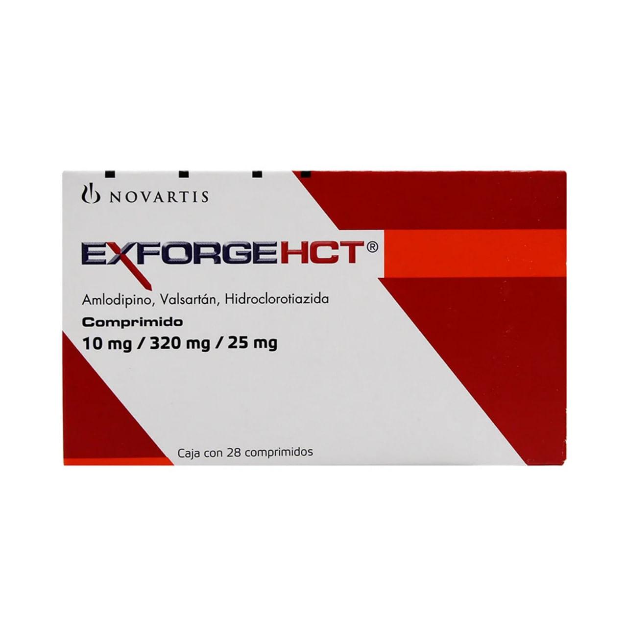 Exforge HCT 10 mg / 320 mg / 25 mg 28 Comprimidos - Farmacias Klyns