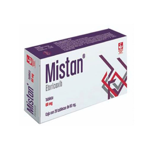 Mistan 60 mg 28 Tabletas - Farmacias Klyns