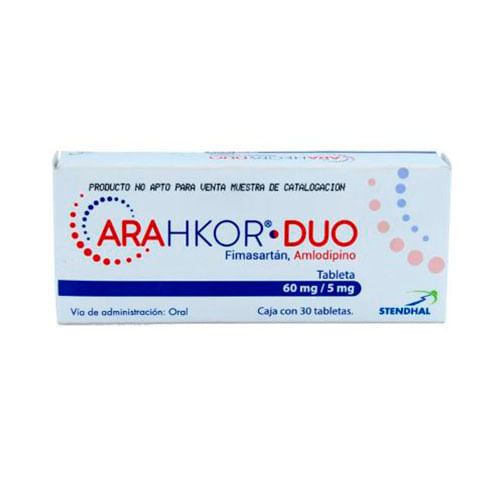 Arahkor Duo 60 mg / 5 mg 30 Tabletas - Farmacias Klyns