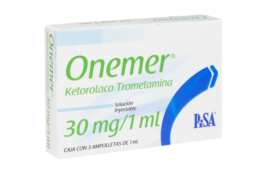 Onemer 30 mg Solucion Inyectable 3 Ampolletas de 1 mL - Farmacias Klyns