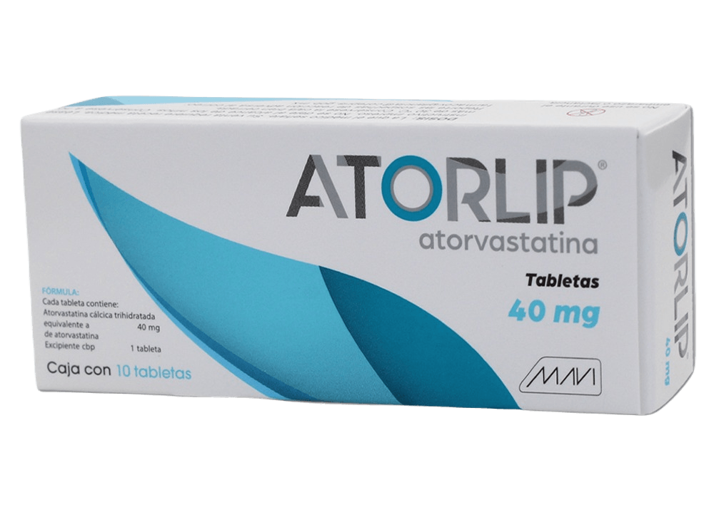 Atorlip Atorvastatina 40 mg 10 Tabletas - Farmacias Klyns