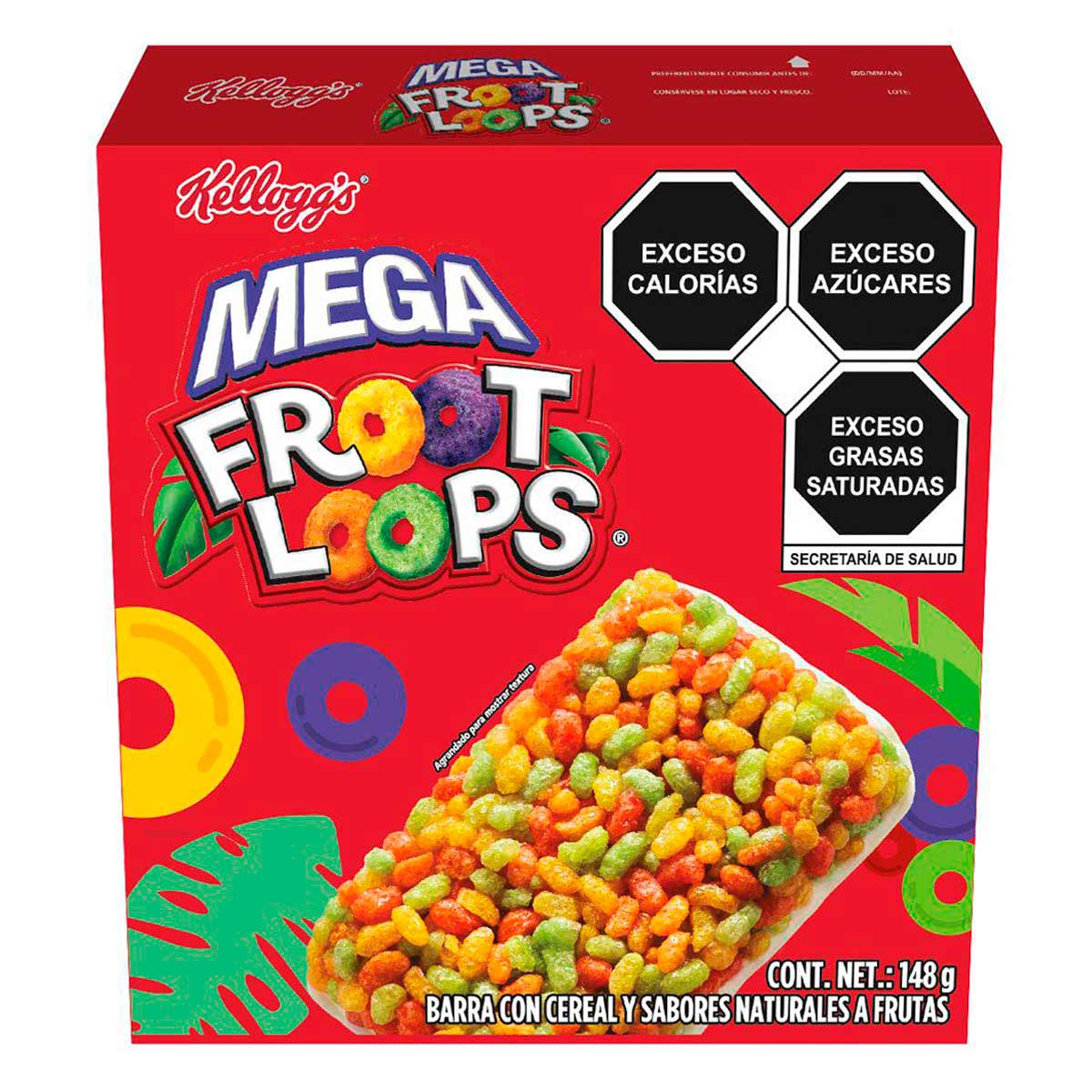 Barra Mega Froot Loops 37 g - Farmacias Klyns