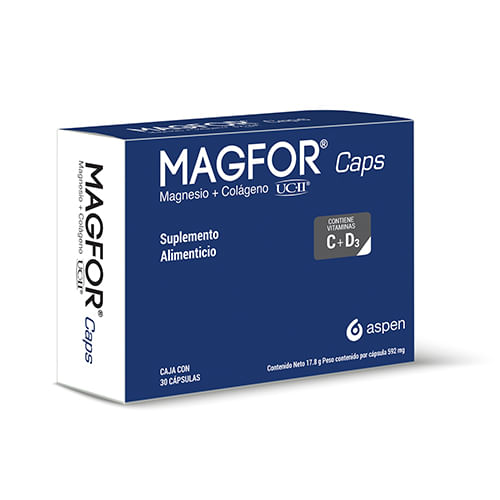 Magfor Caps Magnesio + Colageno 30 Capsulas - Farmacias Klyns