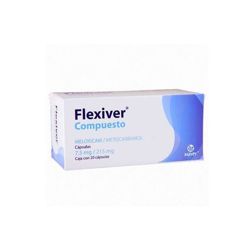 Flexiver Compuesto 7.5 mg / 215 mg 20 Capsulas - Farmacias Klyns