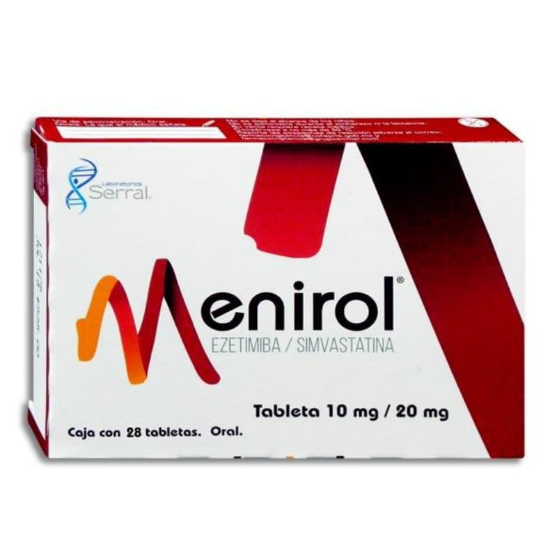 Menirol 10 mg / 20 mg 28 Tabletas - Farmacias Klyns