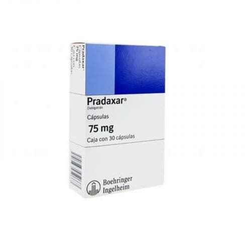 Pradaxar 75 mg 30 Capsulas - Farmacias Klyns
