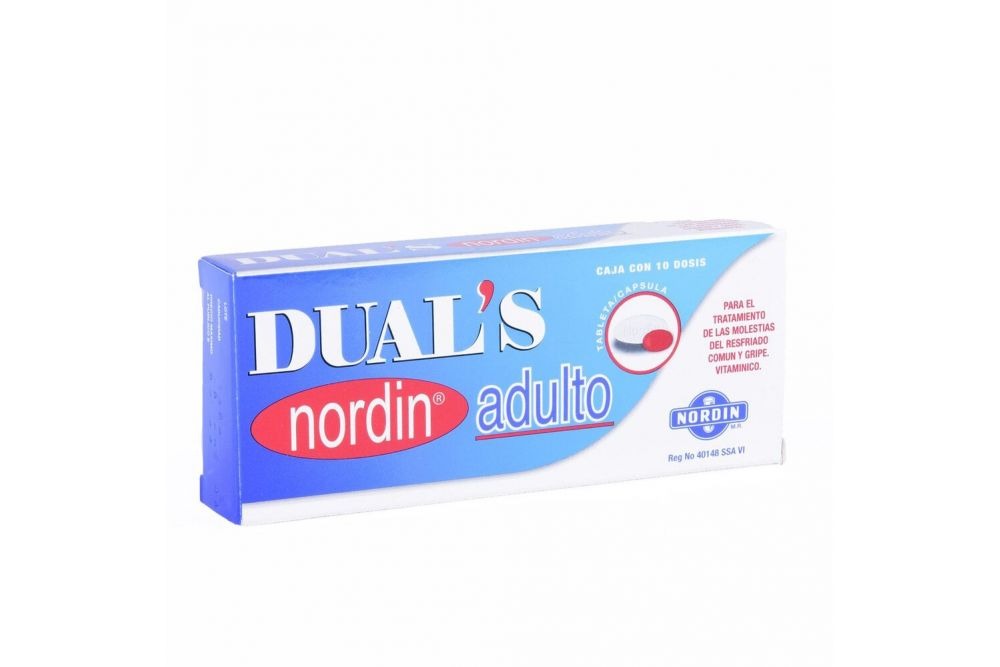 Dual's Nordin Adulto 10 Dosis - Farmacias Klyns