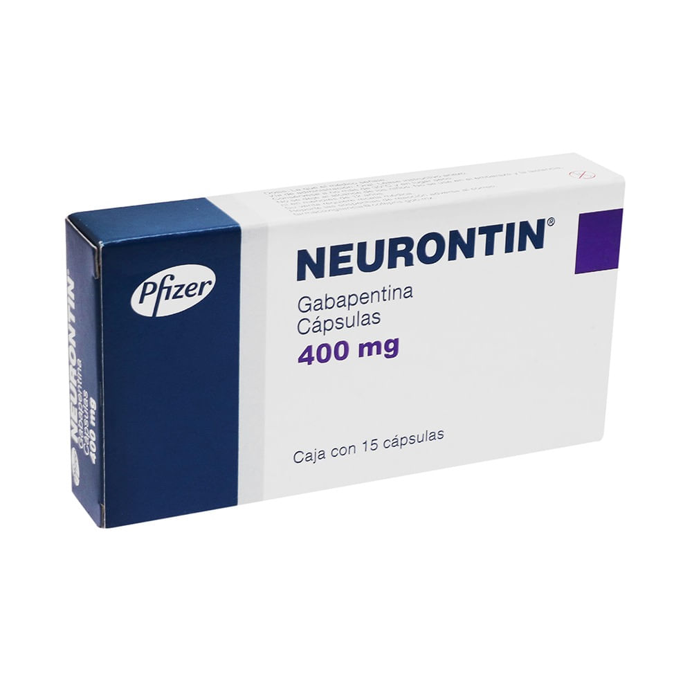 Neurontin 400 mg 15 Capsulas - Farmacias Klyns
