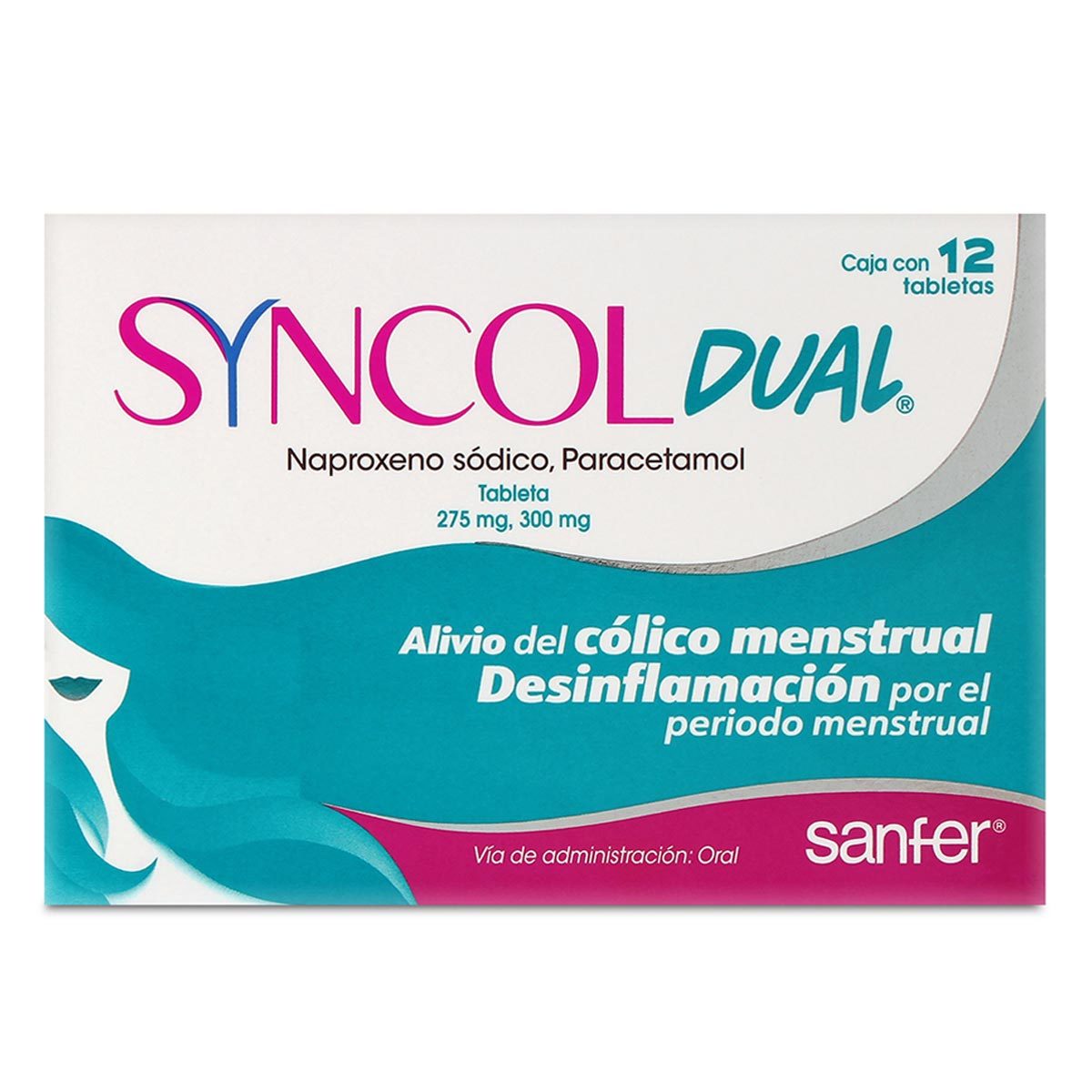 Syncol Dual 275 mg / 300 mg 12 Tabletas - Farmacias Klyns
