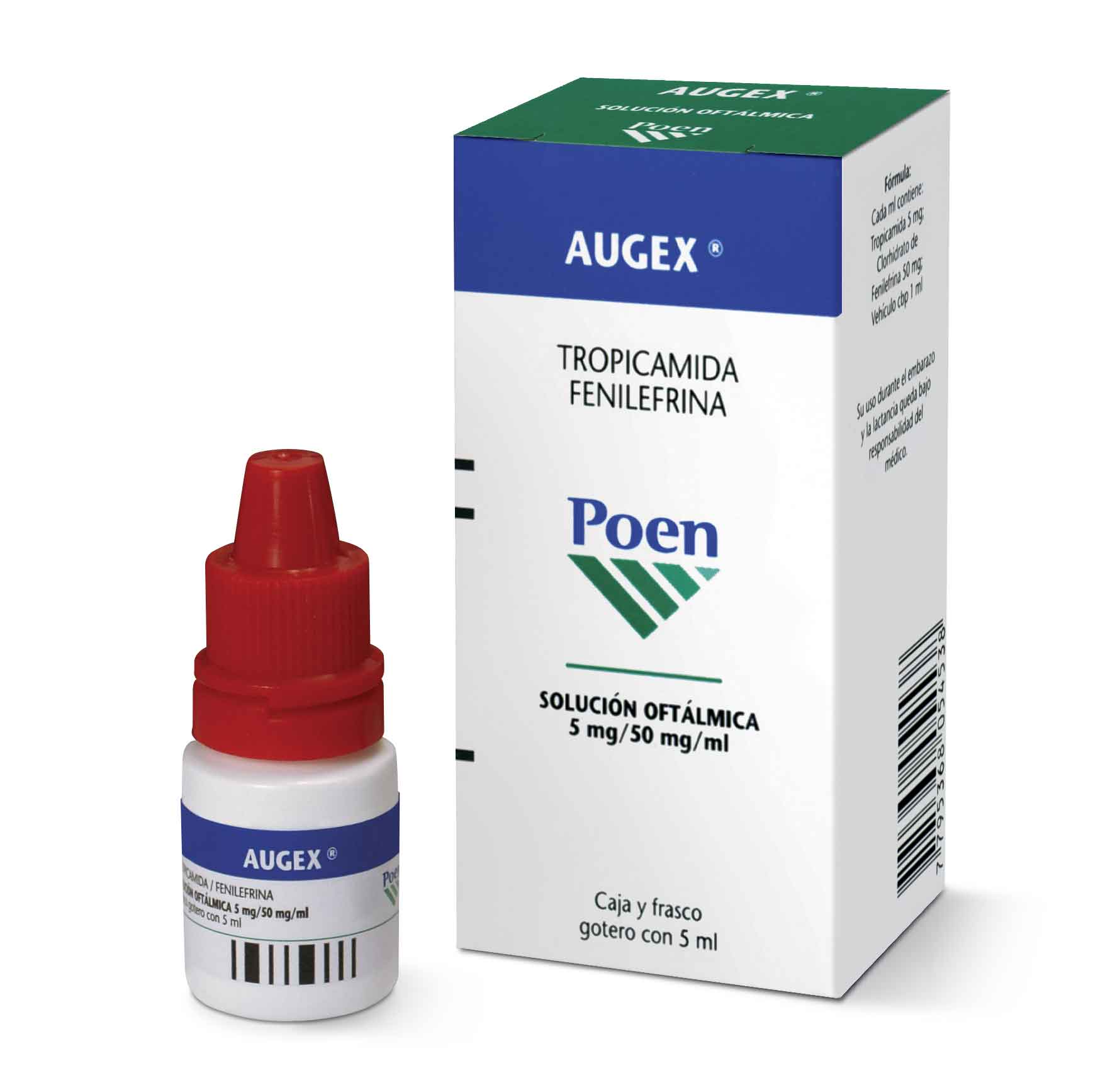 Augex 5 mg / 50 mg Solucion Oftalmica Frasco con 5 mL - Farmacias Klyns