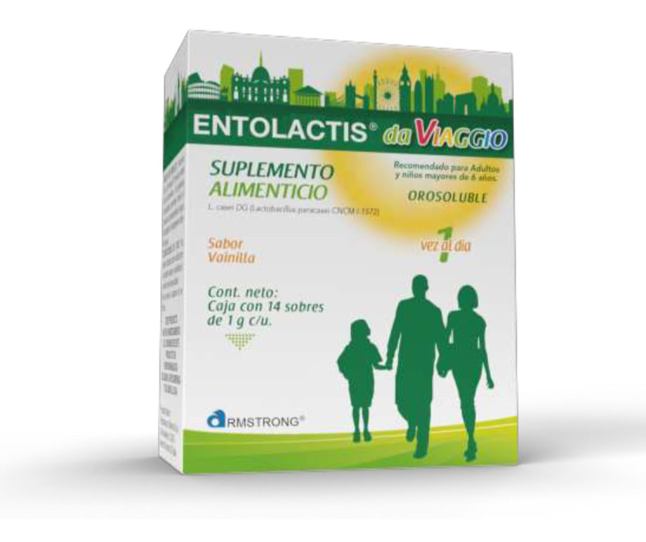 Entolactis Da Viaggio Suplemento Alimenticio 14 Sobres de 1 g ...