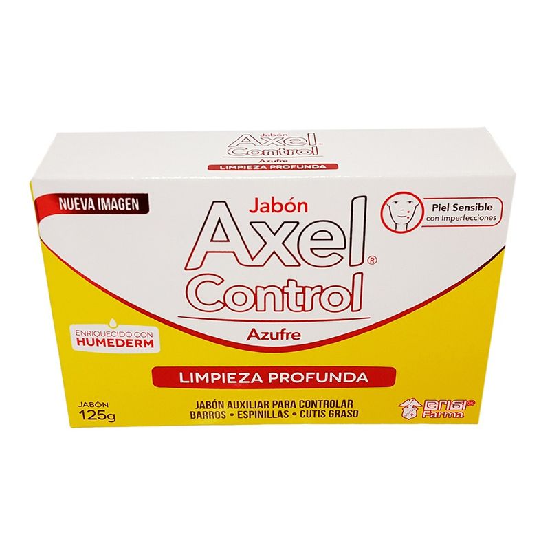 Jabon Axel Control Azufre 125 g - Farmacias Klyns