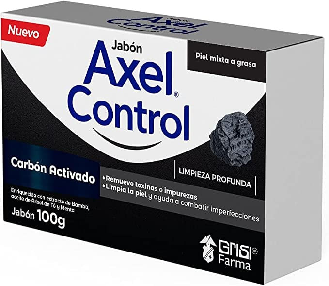 Jabon Axel Control Carbon Activado 100 g - Farmacias Klyns