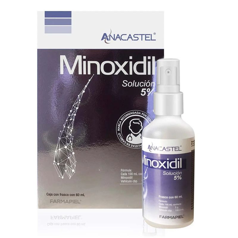 Anacastel Minoxidil Solucion 5% Frasco con 60 ml - Farmacias Klyns Anacastel Minoxidil Solucion 5% Frasco con 60 ml - Farmacias Klyns
