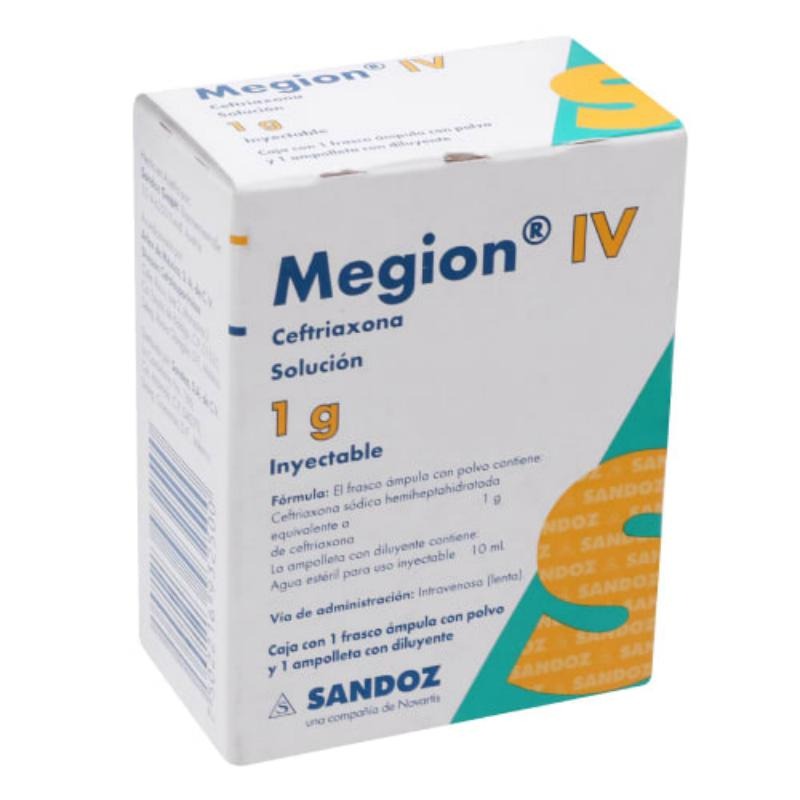 Megion IV 1 g Inyectable 1 ampolleta - Farmacias Klyns