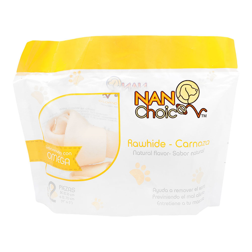 Carnaza Hueso Nanchoice 2 Piezas - Farmacias Klyns