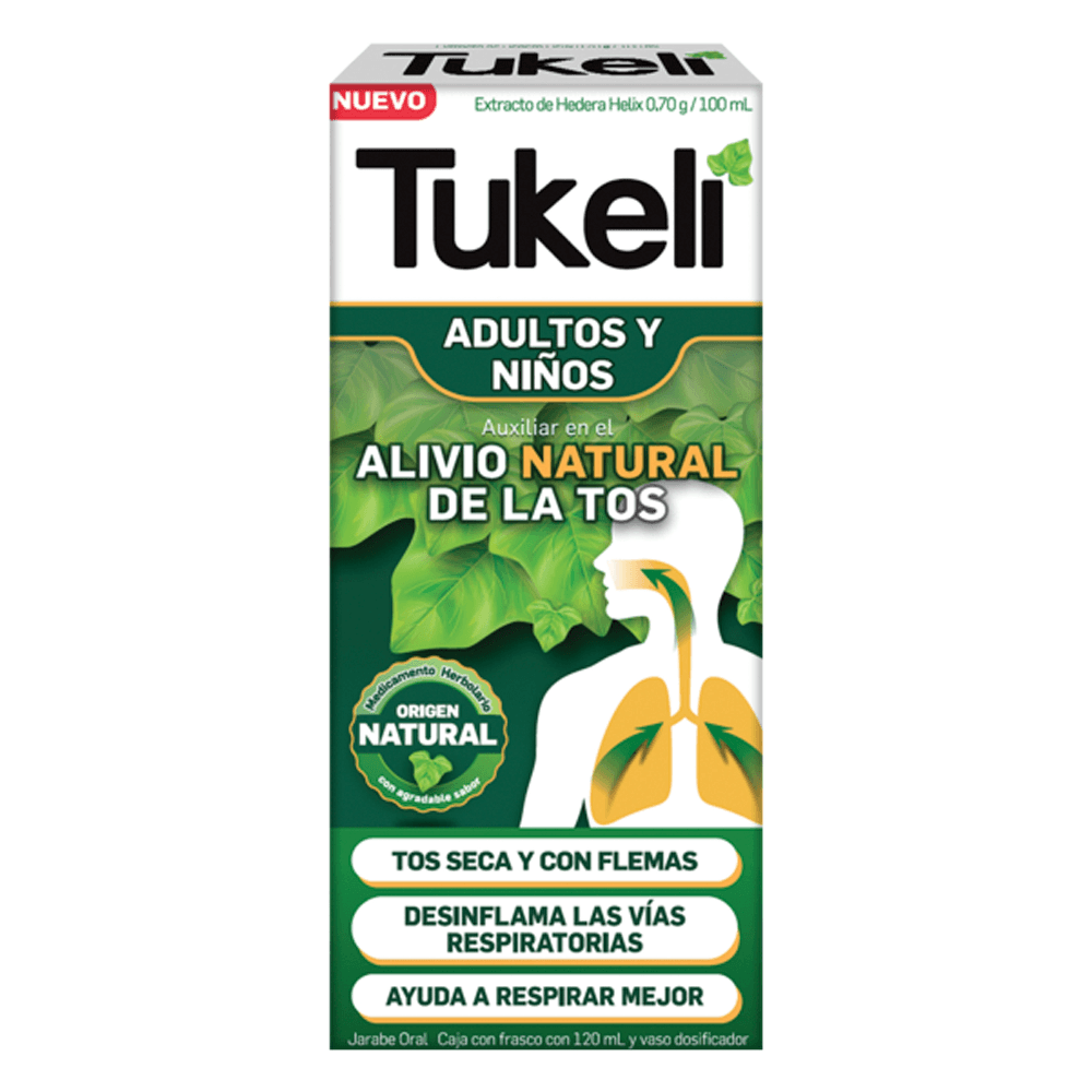 Tukeli Adulto y Niños Natural Jarabe 120 mL - Farmacias Klyns