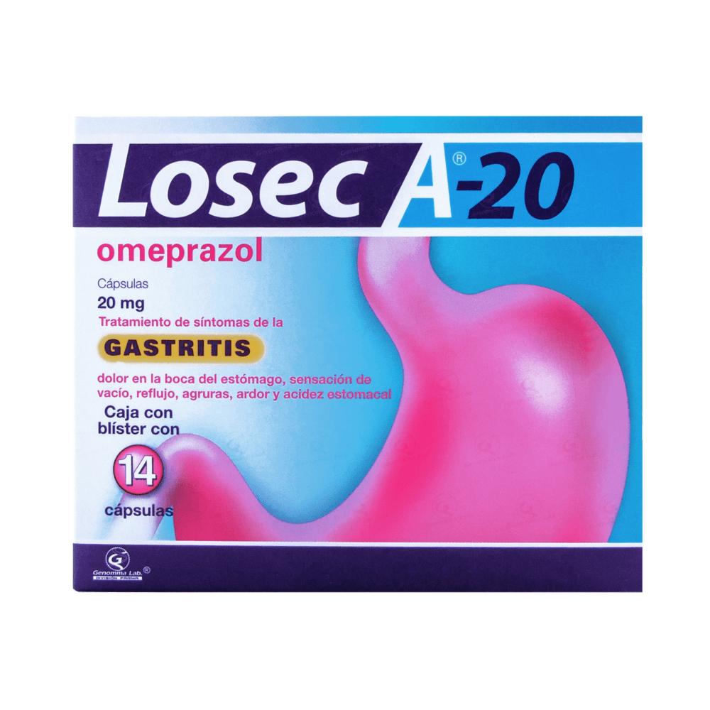 Losec A-20 20 g 14 Tabletas - Farmacias Klyns