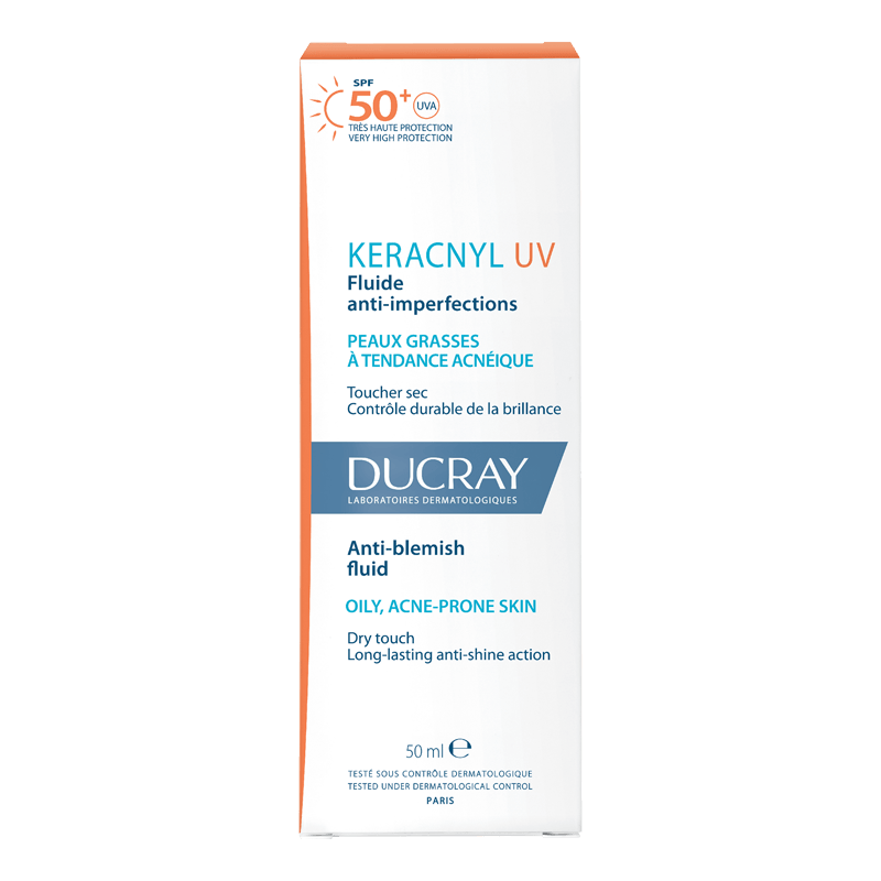 Protector Solar Keracnyl UV Ducray SPF50+ 50 mL - Farmacias Klyns