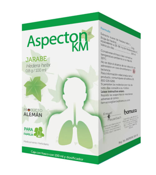 Aspecton KM Jarabe 100 mL - Farmacias Klyns