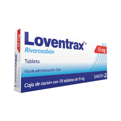 Loventrax 15 mg 28 Tabletas - Farmacias Klyns