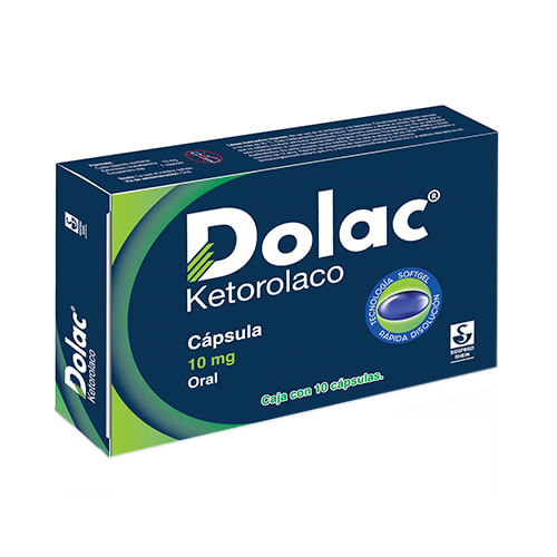 Dolac 10 mg 10 Capsulas Softgel - Farmacias Klyns