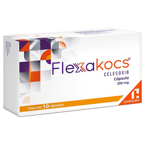 Flexakocs 200 mg 10 Capsulas - Farmacias Klyns