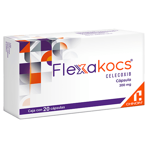 Flexakocs 200 mg 20 Capsulas - Farmacias Klyns