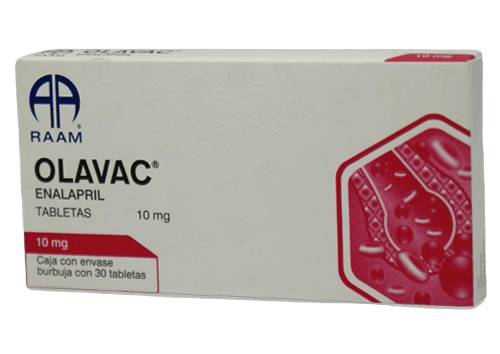 Olavac Enalapril 10 mg 30 Tabletas - Farmacias Klyns