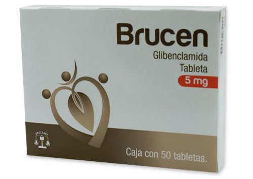 Brucen Glibenclamida 5 mg 50 Tabletas - Farmacias Klyns