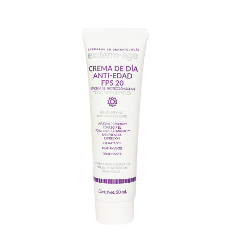 Crema de Día Anti Edad Exderm Age FPS 20 50 mL - Farmacias Klyns