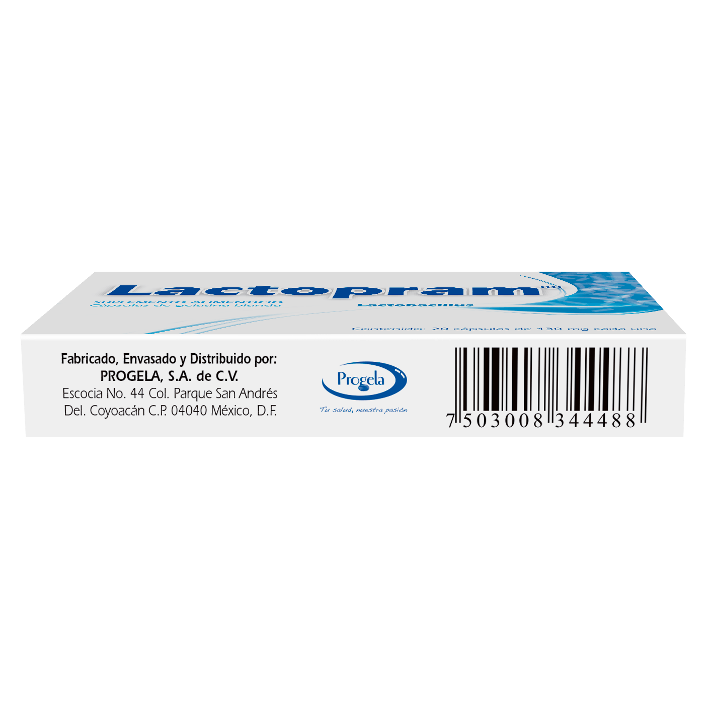 Lactopram Lactobacillus 430 mg 20 Capsulas - Farmacias Klyns
