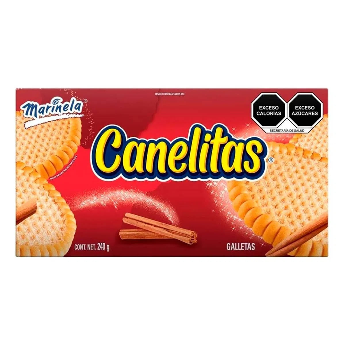 Canelitas Marinela 240 g - Farmacias Klyns