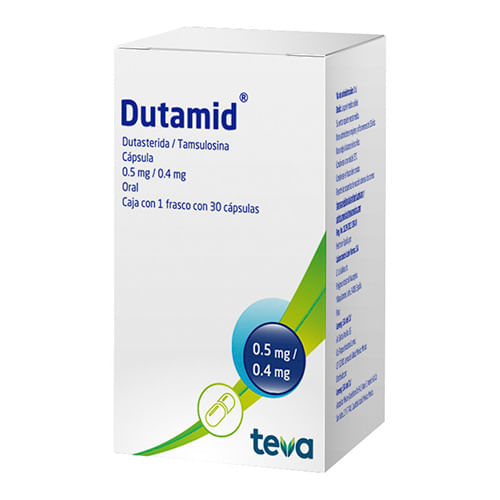 Dutamid 0.5mg / 0.4 mg 30 Capsulas - Farmacias Klyns