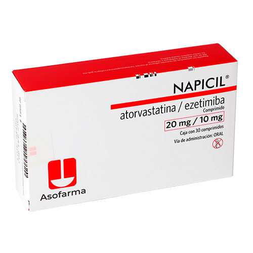 Napicil 20 mg / 10 mg 30 Comprimidos - Farmacias Klyns