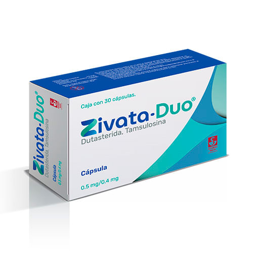 Zivata Duo 0.5 mg / 0.4 mg 30 Capsulas - Farmacias Klyns