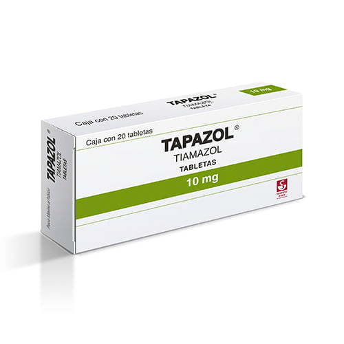 Tapazol 10 mg 20 Tabletas - Farmacias Klyns