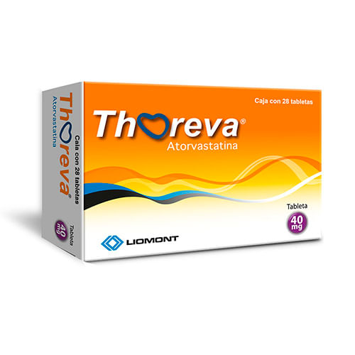 Thoreva 40 mg 28 Tabletas - Farmacias Klyns