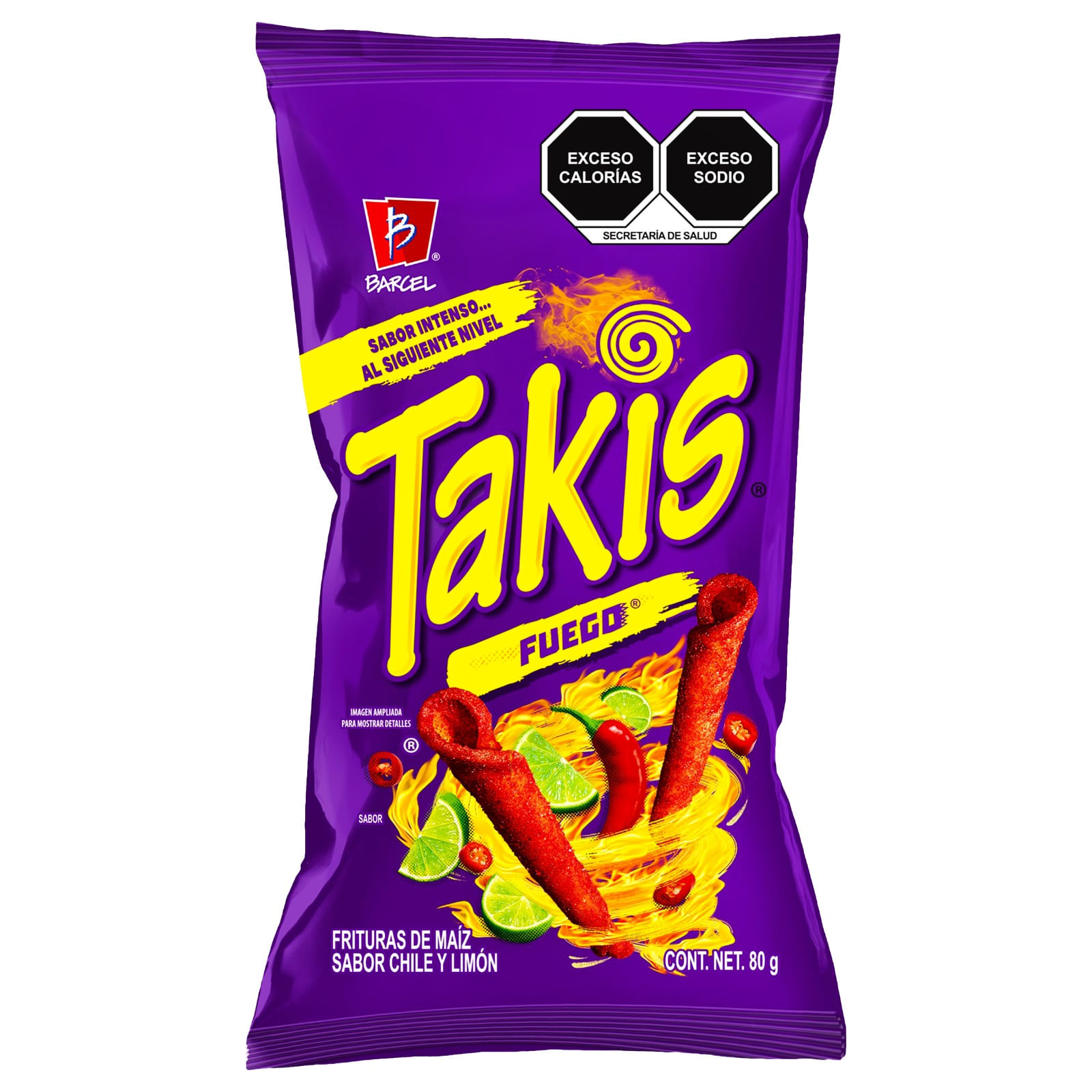 Takis Barcel Fuego 80 g - Farmacias Klyns