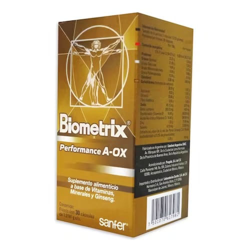 Biometrix Performance A-OX 30 Capsulas - Farmacias Klyns