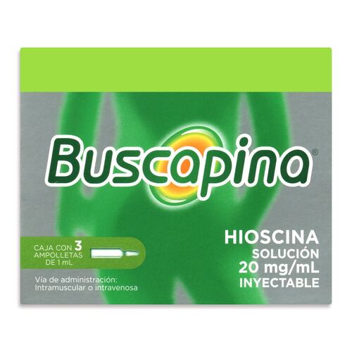 Buscapina 20 mg/mL Solucion Inyectable 3 Ampolletas de 1 mL - Farmacias ...