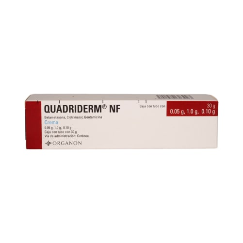 Quadriderm NF 0.05 g / 1 g / 0.10 g Tubo con 30 g - Farmacias Klyns