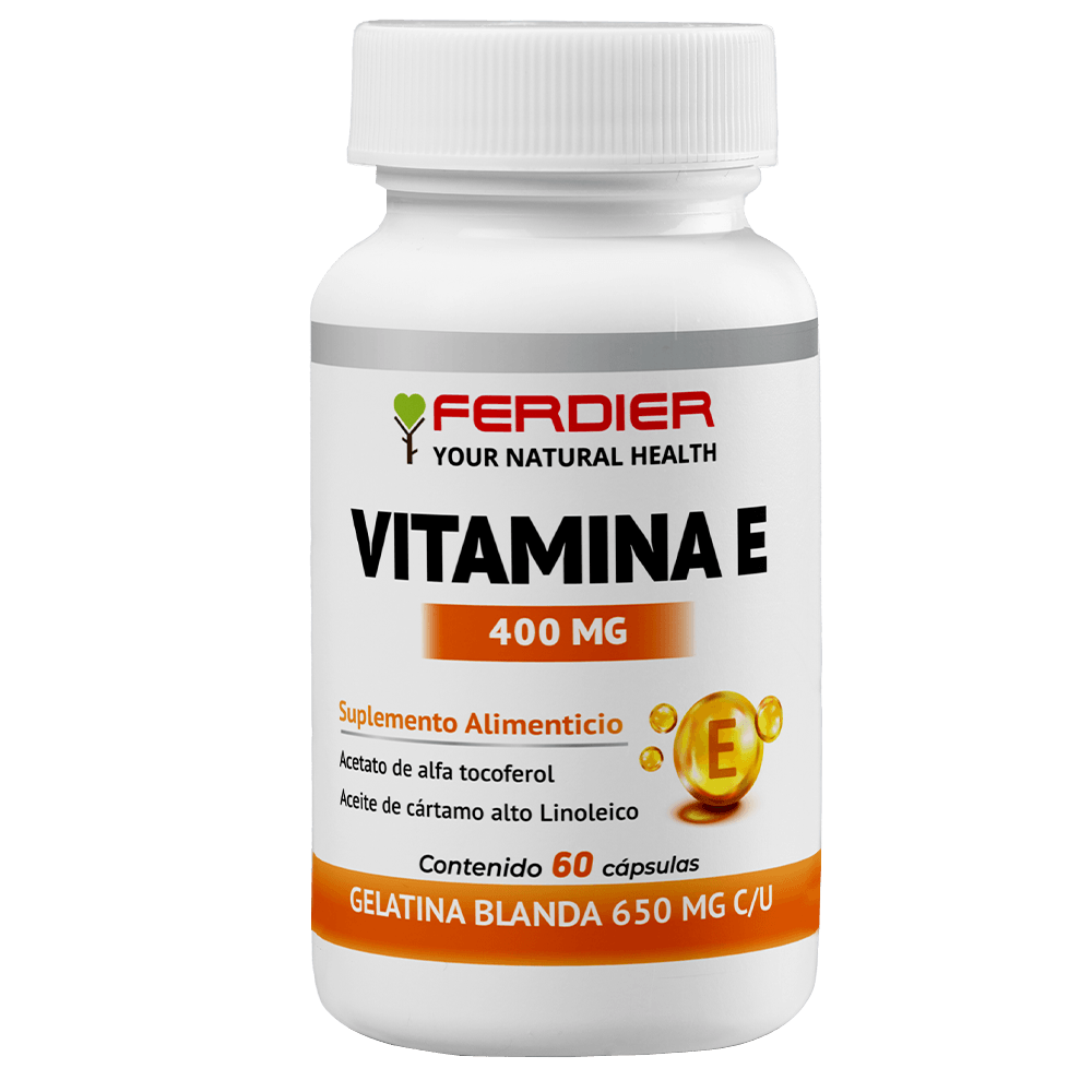 Vitamina E 400 mg Ferdier 60 Capsulas - Farmacias Klyns