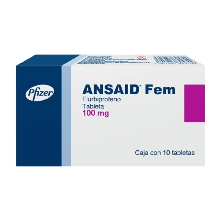 Ansaid Fem 100 mg 10 Tabletas - Farmacias Klyns